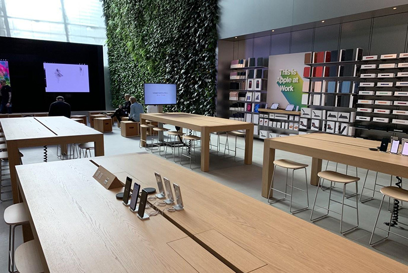 'Vertical garden' the star attraction at Apple's revamped stores