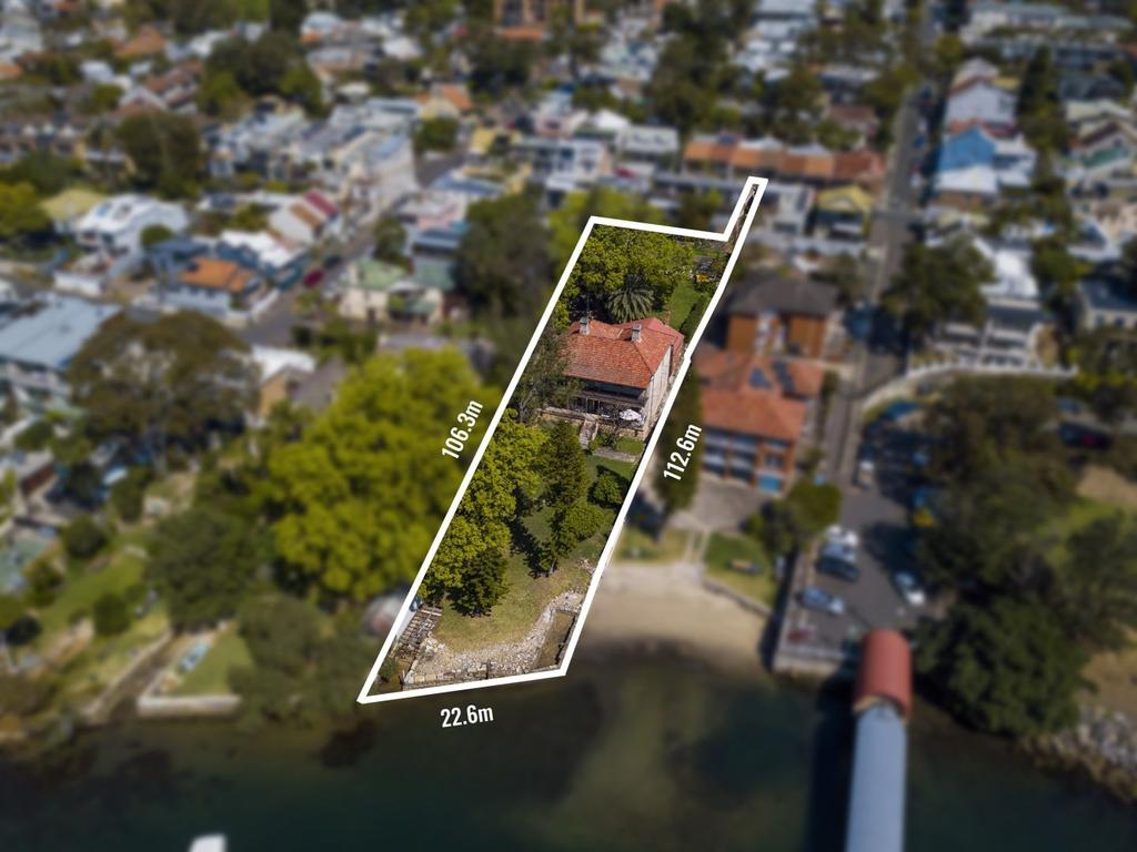 Balmain's largest waterfront property listed for first time in 90 years