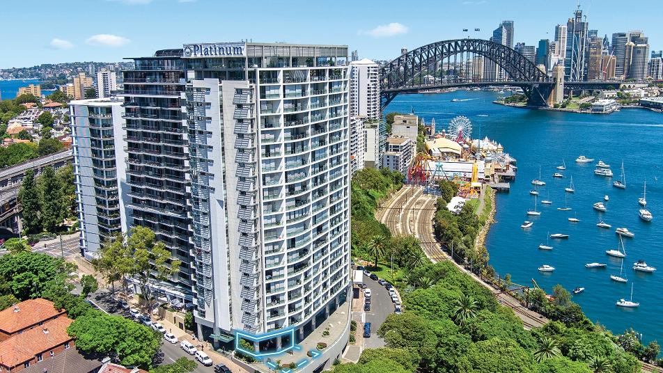 Cafe at the base of Milsons Point penthouse owned by Nicole Kidman ...