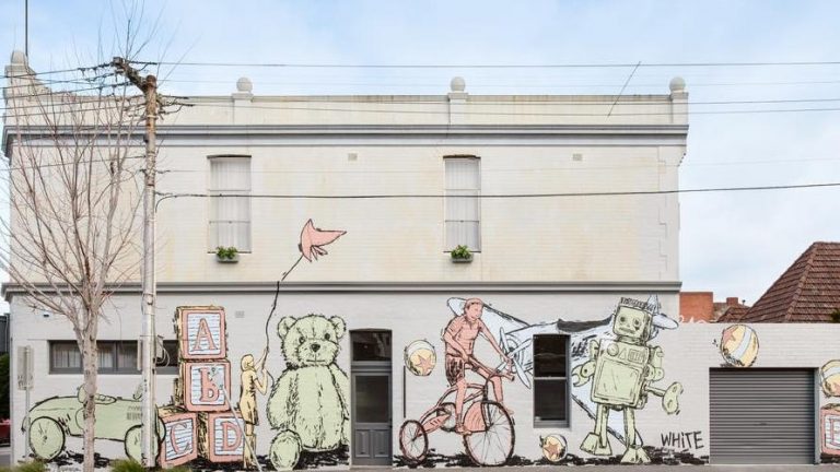 Fitzroy North: Playful mural adorns ex-toy manufacturer building turned ...